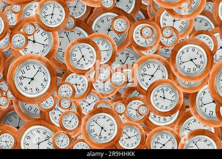 Large set of vintage clock faces. Texture of time, Elegant collection ...