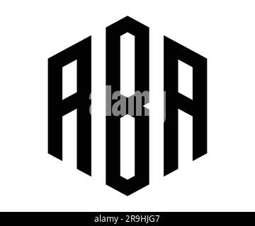 ABA letter logo design for technology company. ABA logo design black ...