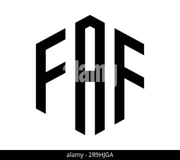 FAF letter logo design with polygon shape. FAF polygon and cube shape ...