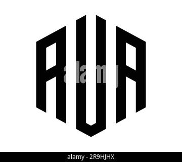 AUA circle letter logo design with circle and ellipse shape. AUA ...