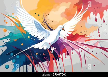 dove watercolor art and illustration Stock Vector Image & Art - Alamy