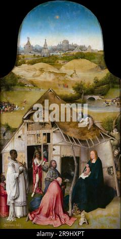 The Adoration of the Magi , painting by Hieronymus Bosch in the Metropolitan Museum Stock Photo ...