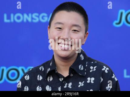 Sabrina Wu arrives at the Los Angeles premiere of "Joy Ride," Monday ...