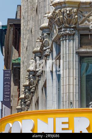 Terra cotta detailing above the second floor of Washington Street ...