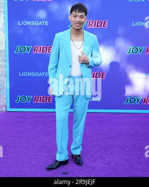 Victor Lau arrives at the Los Angeles premiere of "Joy Ride," Monday ...