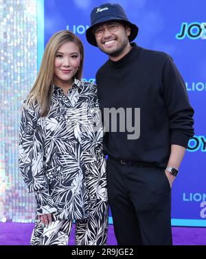 (L-R) Ally Maki and Travis Atreo at the Lionsgate's JOY RIDE Los ...