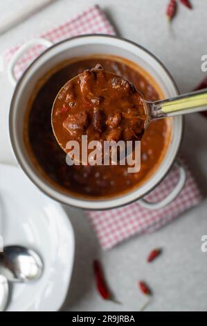 Beef Stew with Ladle Stock Photo - Alamy