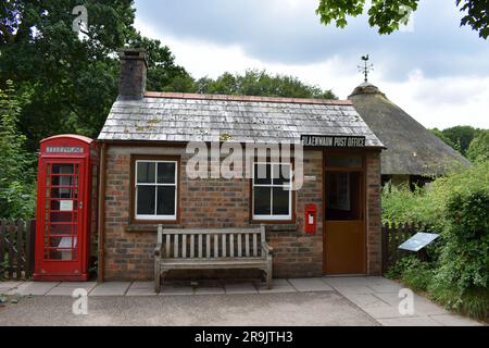 Blaenwaun Post Office at St Fagans Museum of History, Cardiff. autumn ...