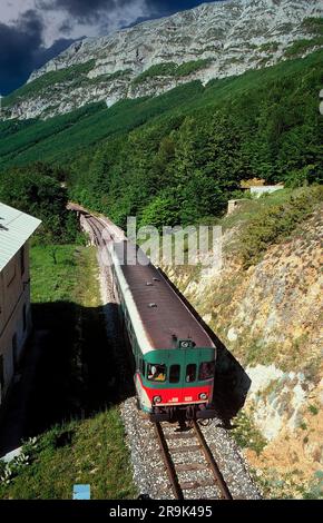 Italy Abruzzo Historic train - tourist section Sulmona - Carpinone - in ...