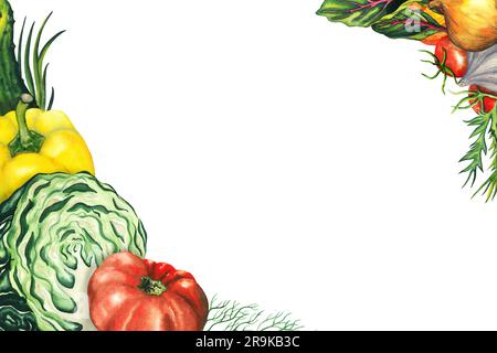 Onion horizontal composition. Watercolor hand drawn illustration ...