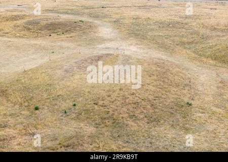 Viking ship burial at Sutton Hoo Stock Photo - Alamy