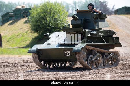 Vickers-Armstrong Light Tank Mk VI, Tankfest 23, Bovington, UK Stock ...