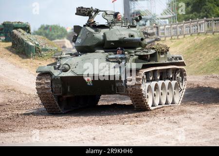 Chaffee American light tank used at the end of WW2 and in Korea Stock ...