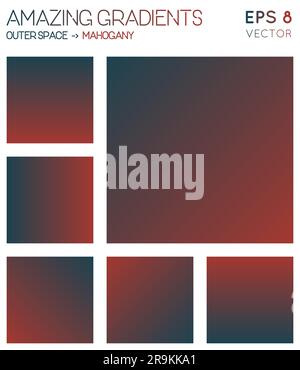 Colorful gradients in outer space, navy blue color tones. Adorable ...