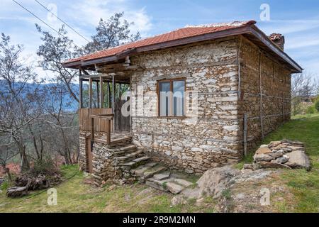 Panorama of Village of Dolene at Ograzhden Mountain, Blagoevgrad Region ...