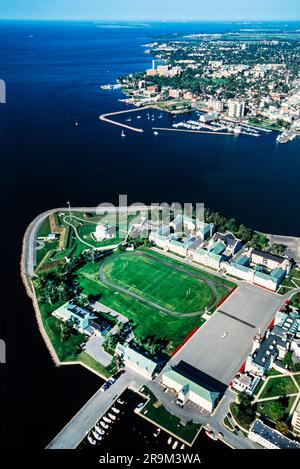 Aerial image of Old Fort Henry, Kingston, Ontario, Canada Stock Photo ...