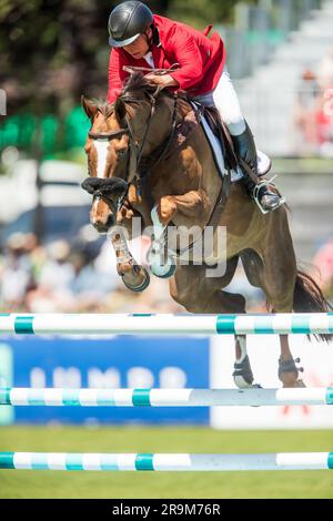 Team Canada rider in Langley British Columbia Stock Photo - Alamy