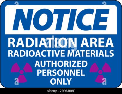 Radiation Notice Sign Caution Radiation Area, Radioactive Materials ...
