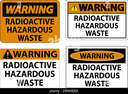 Warning Sign Radioactive Hazardous Waste Stock Vector Image & Art - Alamy