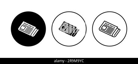 Newspaper icon set. news paper vector sign Stock Vector Image & Art - Alamy