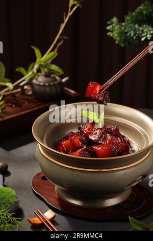 Hakka braised pork belly, dongpo pork,chinese cuisine Stock Photo - Alamy