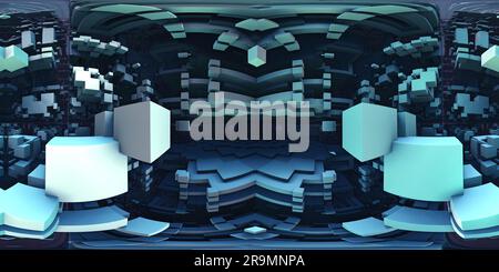 360° view of 360 degree labyrinth, abstract maze background ...
