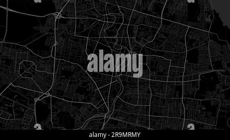 Vector map of Surabaya, Indonesia. Urban city road map poster ...