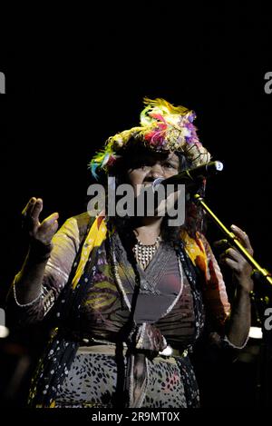 Australian Aboriginal artist Ruby Hunter performs as part of the multi ...