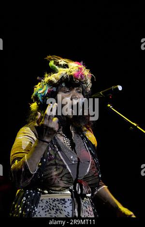 Australian Aboriginal artist Ruby Hunter performs as part of the multi ...