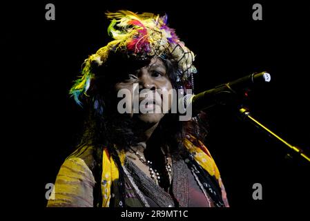 Australian Aboriginal artist Ruby Hunter performs as part of the multi ...