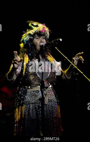 Australian Aboriginal artist Ruby Hunter performs as part of the multi ...