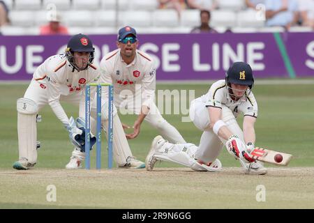 Dan Mousley in batting action for Warwickshire during Essex CCC vs ...