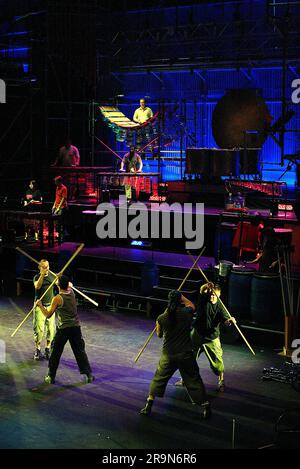 The Lost and Found Orchestra, of the UK’s Stomp Company, perform at ...