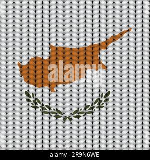 cyprus country flag concept with grunge design suitable for a logo icon ...