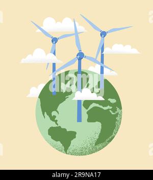 Wind mill design, Save energy power eco sustainable and environmental ...