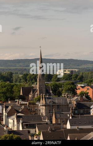 Invergordon, Scotland, UK. 3 June 2023. The spire of The Church of ...