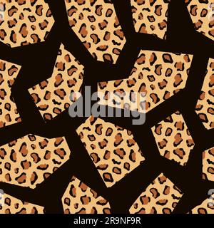 Leopard imitation colorful seamless pattern. Vector illustration Stock Vector Image & Art - Alamy