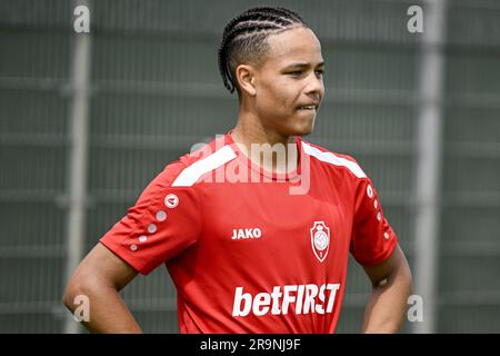 Antwerp, Belgium. 28th June, 2023. Antwerp's assistant coach Stef Wils ...