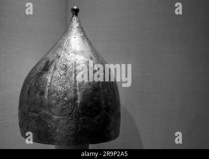 Medieval Islamic Turkish Iron Helmet Stock Photo - Alamy