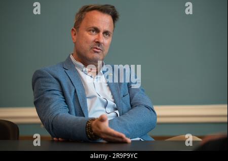Luxemburg, Luxembourg. 27th June, 2023. Xavier Bettel (Democratic Party ...