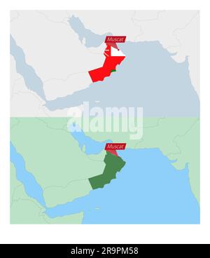 Oman country flag pin map marker Stock Vector Image & Art - Alamy