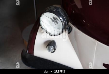 Dudutki, Belarus - June 12, 2022: Old black restored Audi car. Retro ...