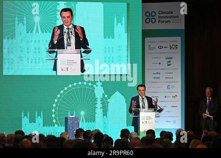 AstraZeneca CEO Pascal Soriot speaks during an event with President ...