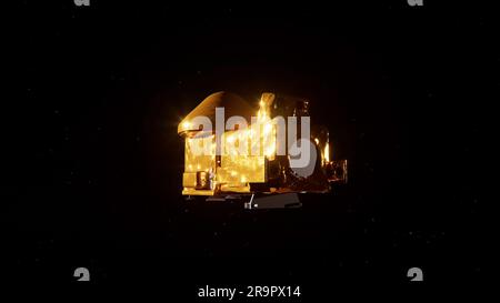 Artist's concept of the Earth Return Orbiter over Mars. The Earth ...