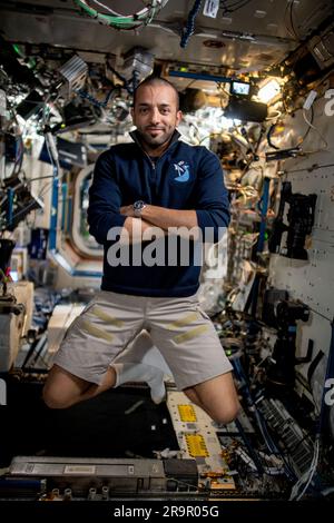 Expedition 69 Flight Engineer Sultan Alneyadi of the UAE photographed ...