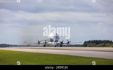 MPLM Transfer to Super Guppy. The Multi-Purpose Logistics Module (MPLM ...
