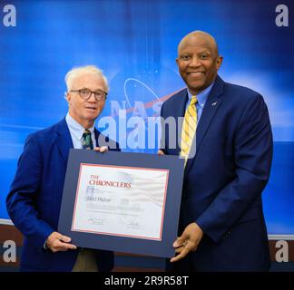 Kennedy Space Center deputy director Kelvin Manning, left, NASA Kennedy ...