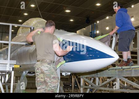 . NASA 862, which is an F/A-18D based at NASA’s Armstrong Flight ...