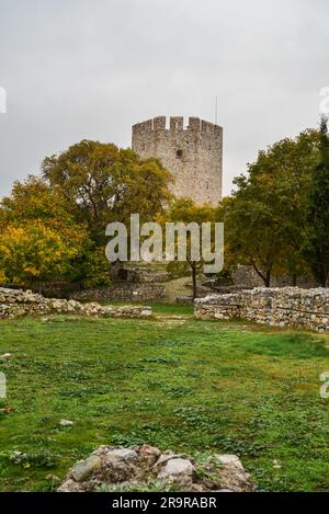 Platamon castle, the imposing medieval fortress located southeast of ...