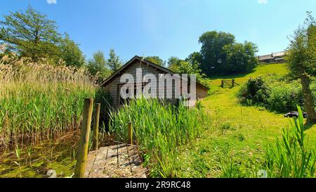 Boathouse rostherne cheshire england Stock Photo - Alamy